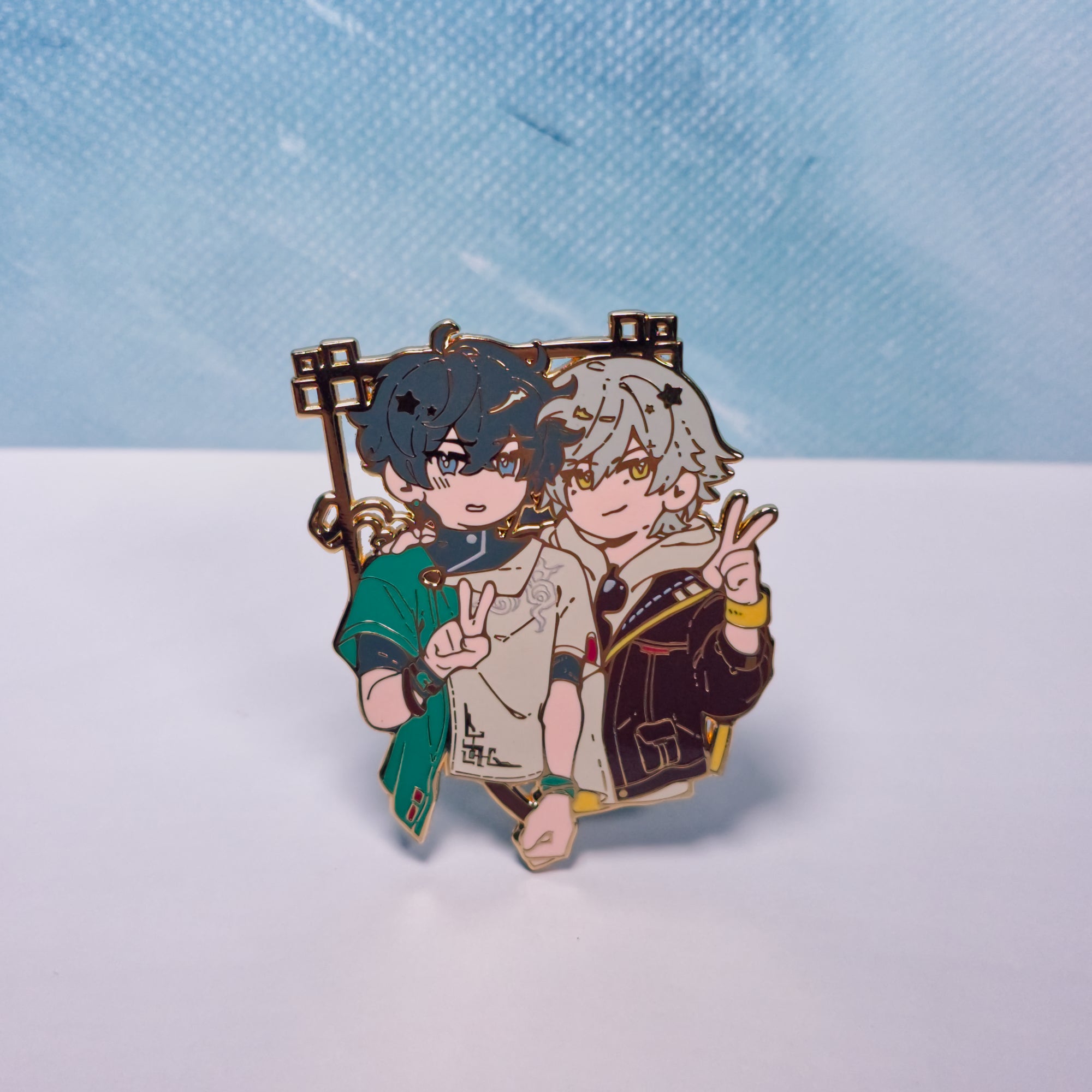 HSR Dan Heng + Caelus Enamel Pin – CrispyFrites